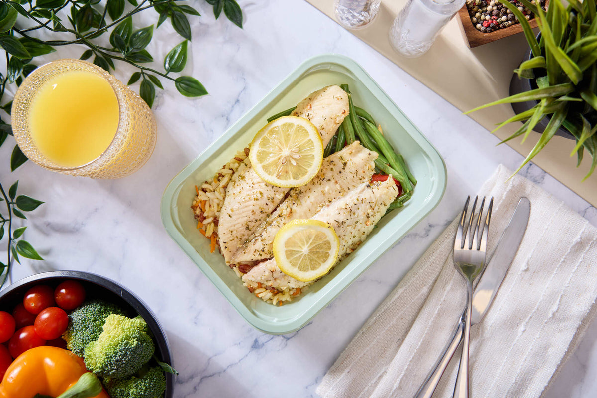 Pro Athlete Meal Box - Fish #1 - Italian Roasted Tilapia | Power Kitchen