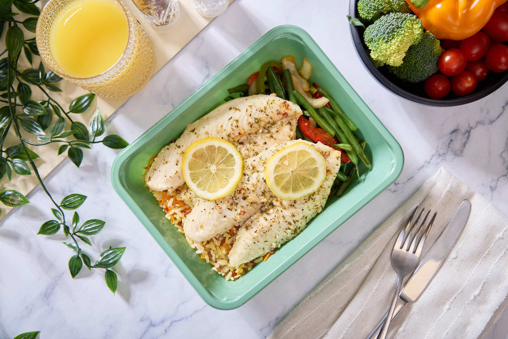 Clean Bulking Meal Box - Fish #1 - Italian Roasted Tilapia | Power Kitchen